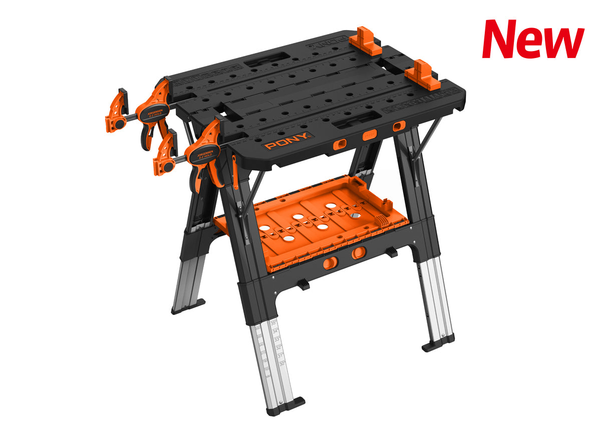Portable folding work table store
