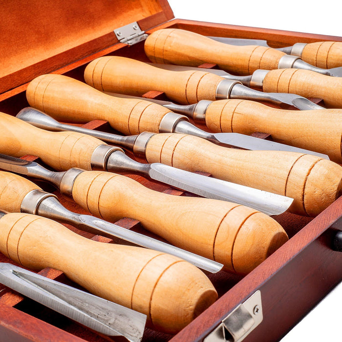 Set of 12 Beginners Wood Carving Tools — Hammer Roo