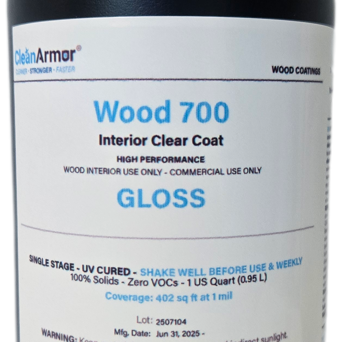 Clean Armor Wood 700 Interior Clear Coat | Gloss – Hammer Roo
