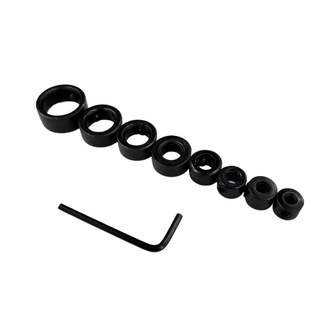 8 Piece Drill Bit Stop Collar Set – Hammer Roo