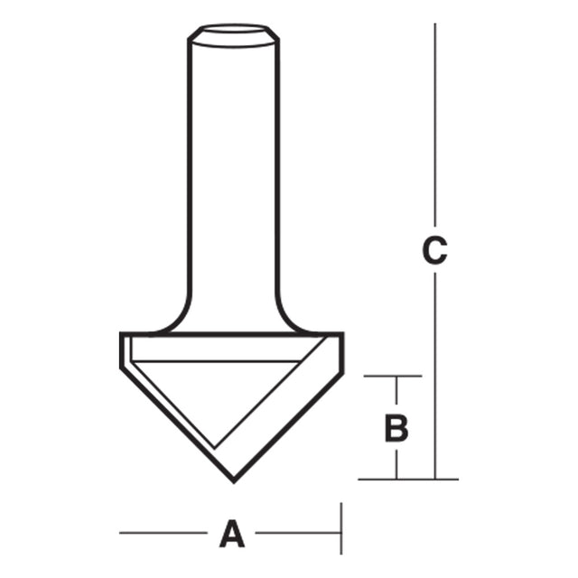 90° Vee Groove Router Bits Carbitool – Hammer Roo